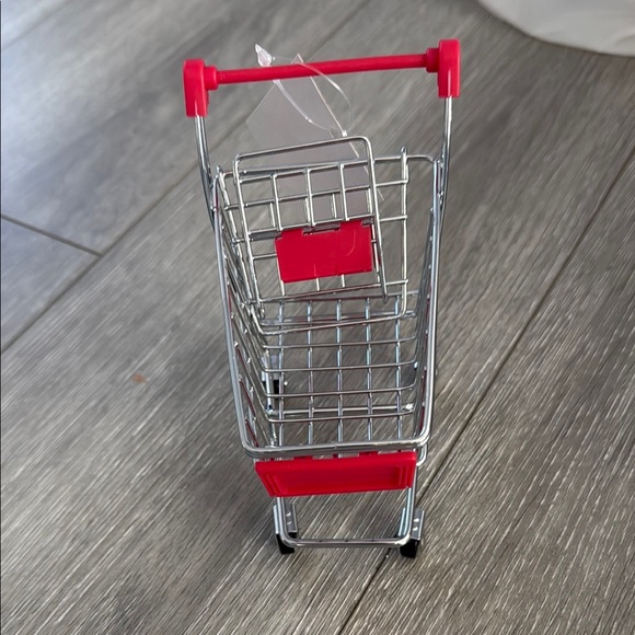 Other | Miniature Shopping Cart With Red Accents | Poshmark